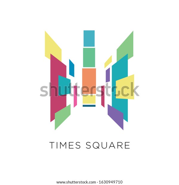 Times Square Logo Icon Vector Stock Vector (Royalty Free) 1630949710