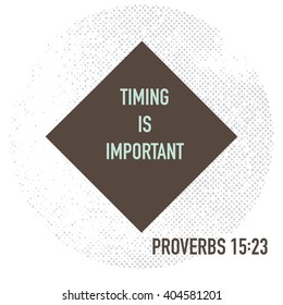 Timing Important Bible Verse Stock Vector Stock Vector (Royalty Free ...