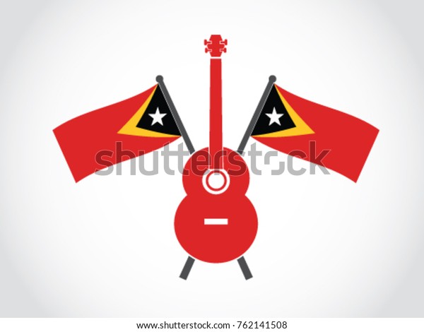 Timor Leste Emblem Guitar Stock Vector (Royalty Free) 762141508 ...