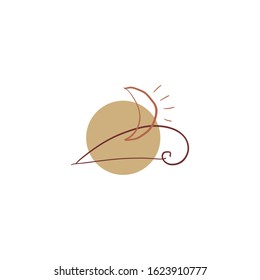 Tiny Line Art Handdrawn Style Logo Stock Vector (Royalty Free ...