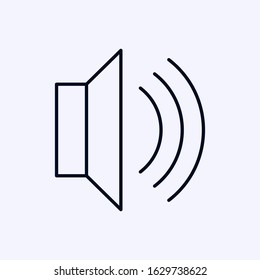 Speaker Icon On White Background Stock Vector (Royalty Free) 1568252764 ...