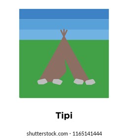 Tipi Icon Vector Isolated On White Stock Vector (Royalty Free ...