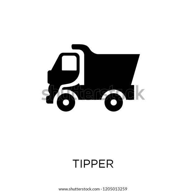 Tipper Icon Tipper Symbol Design Construction Stock Vector (Royalty ...