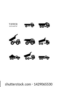 Tipper Vector Icons Set Symbol Web 库存矢量图（免版税）1429065530 | Shutterstock