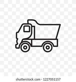 Tipper Vector Linear Icon Isolated On Stock Vector (Royalty Free ...