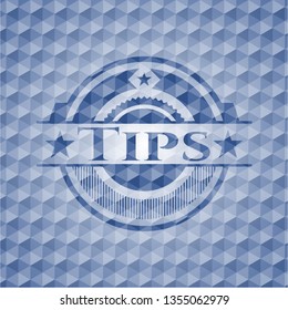 Tips Blue Hexagon Emblem Stock Vector (Royalty Free) 1355062979 ...