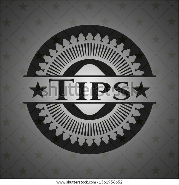 Tips Dark Emblem Retro Stock Vector (Royalty Free) 1361956652 ...