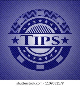 Tips Emblem Jean High Quality Background Stock Vector (Royalty Free ...