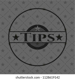 Tips Realistic Black Emblem Stock Vector (Royalty Free) 1128619142 ...