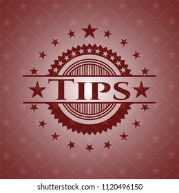 Tips Red Emblem Vintage Stock Vector (Royalty Free) 1120496150 ...