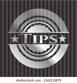 Tips Silver Emblem Badge Stock Vector (Royalty Free) 1163113879 ...