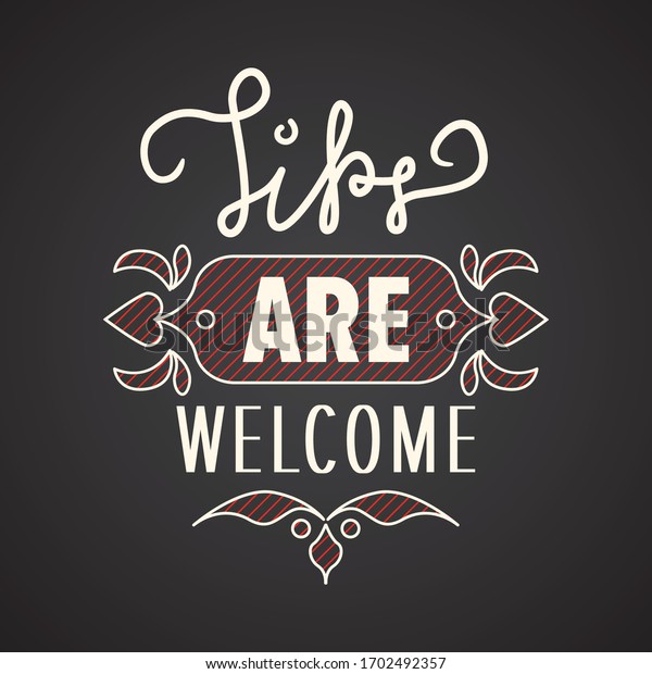 Tips Welcome Hand Drawn Illustration Hand Stock Vector (Royalty Free ...