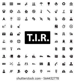 Tir Icon Illustration Isolated Vector Sign Stock Vector (Royalty Free ...