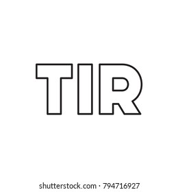 Tir Icon Illustration Isolated Vector Sign Stock Vector (Royalty Free ...