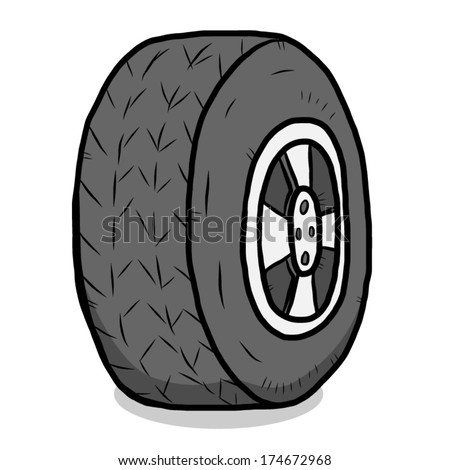 Car Tire Drawing | Free download on ClipArtMag