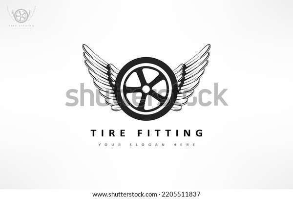 Tire Fitting Wings Tire Wheel Vector: เวกเตอร์สต็อก (ปลอดค่าลิขสิทธิ์ ...