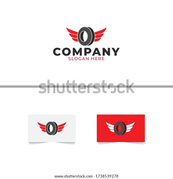 Tire Fly Logo Design Vector Template Stock Vector (Royalty Free ...
