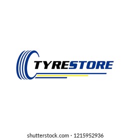 Tire Store Logo Template Tire Icon Stock Vector (Royalty Free) 1215952924