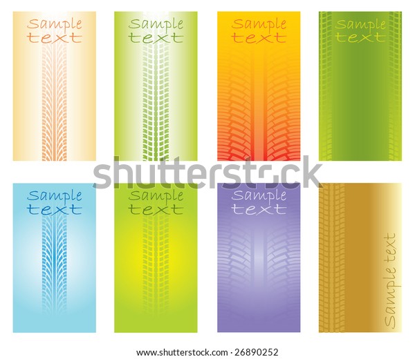 Tire Track Labels Stock Vector (Royalty Free) 26890252 | Shutterstock
