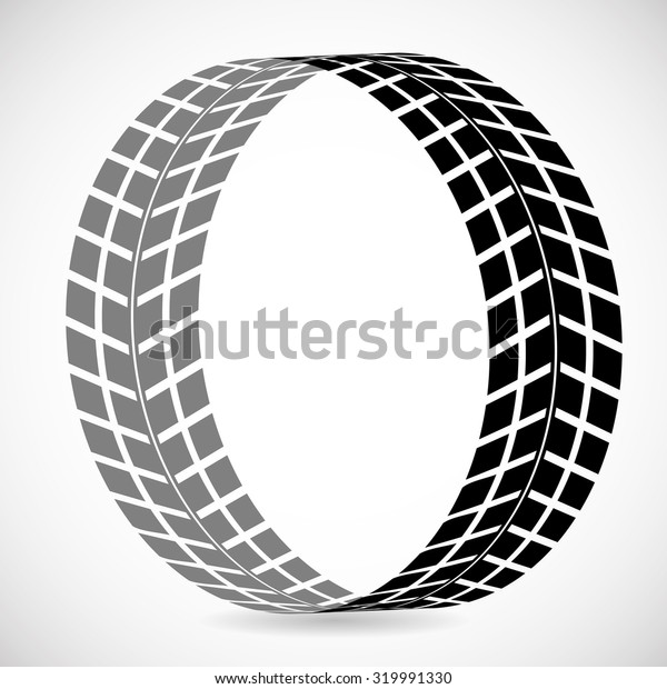 Tire Track Vector Logo Design Stock Vector (Royalty Free) 319991330 ...