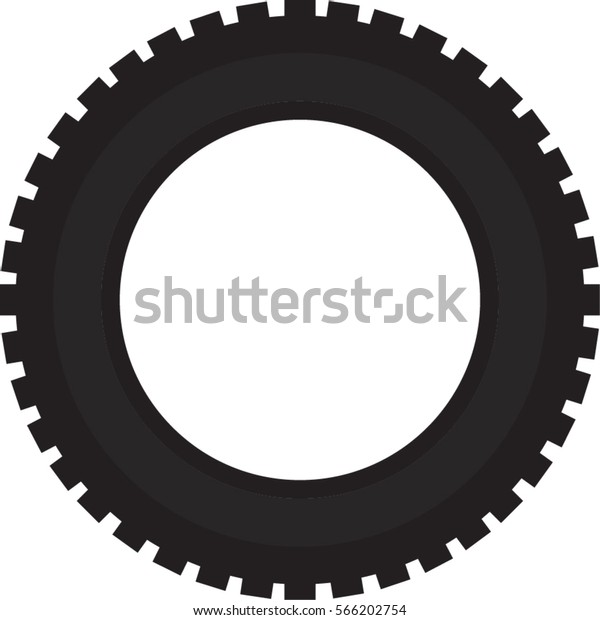 Tire Tyre Side View Vector Abstraction Stock Vector (Royalty Free ...