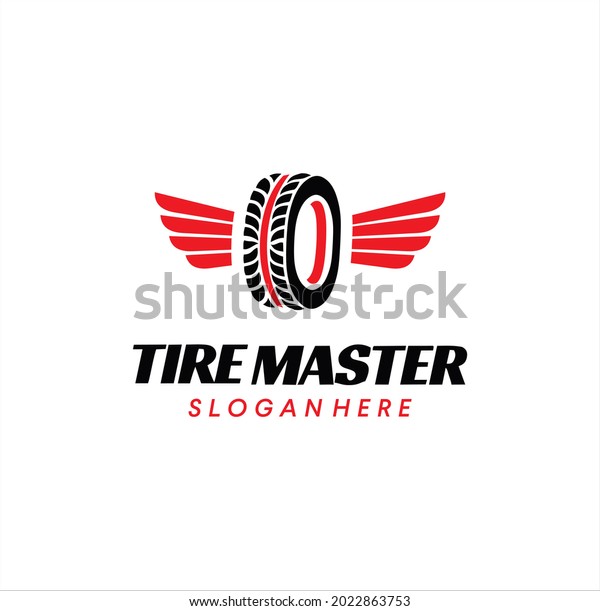 Tire Wing Logo Design Template Vector Stock Vector (Royalty Free ...