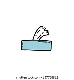 Tissue Box Doodle Icon Stock Vector (Royalty Free) 657768862 | Shutterstock