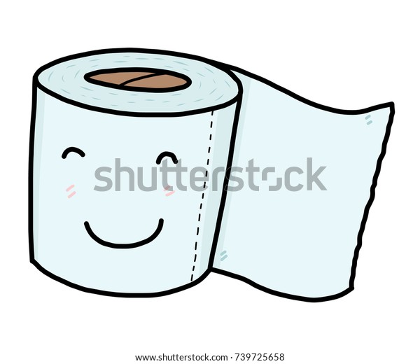 Tissue Paper Cartoon Vector Illustration Hand Stock Vector (Royalty ...