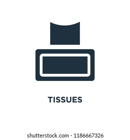 Tissues Icon Black Filled Vector Illustration Stock Vector (Royalty ...
