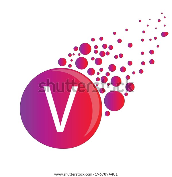 Titik Huruf V Logo V Vektor: เวกเตอร์สต็อก (ปลอดค่าลิขสิทธิ์ ...