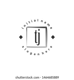 Tj Initial Beauty Monogram Logo Vector Stock Vector (Royalty Free ...