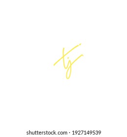 Tj Isolated White Background Initial Vector Stock Vector (Royalty Free ...