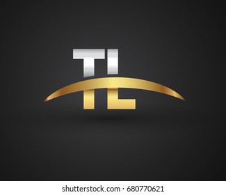 Tl Initial Logo Company Name Colored Stock Vector (Royalty Free) 680770621