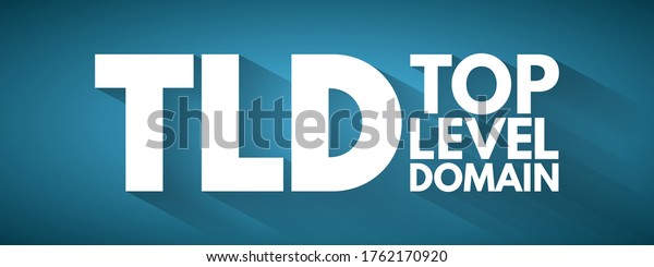 Tld Top Level Domain Acronym Technology Stock Vector (Royalty Free ...