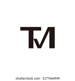 Tm Letter Logo Stock Vector (Royalty Free) 1177464949 | Shutterstock