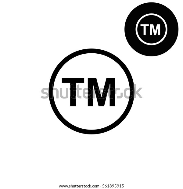 Tm White Vector Icon Stock Vector (Royalty Free) 561895915 | Shutterstock