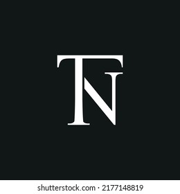 Tn Logo Design Vector Template Stock Vector (Royalty Free) 2177148819 ...