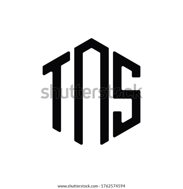 Tns Letter Logo Design Polygon Rounded Stock Vector (Royalty Free ...