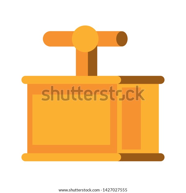 Tnt Detonator Box Symbol Isolated Cartoon Stock Vector (Royalty Free ...