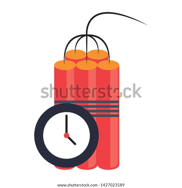 Tnt Detonator Timer Symbol Isolated Vector: vector de stock (libre de ...