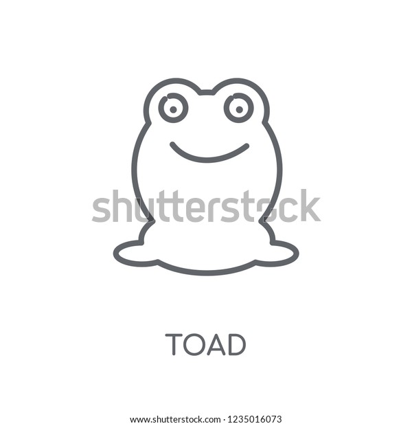 Toad Linear Icon Modern Outline Toad: vector de stock (libre de ...