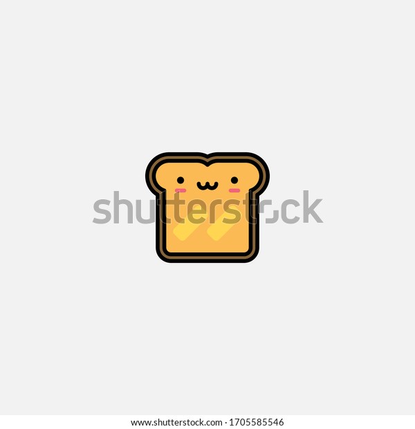 Toast Icon Vector Illustrator Sign Stock Vector (Royalty Free ...