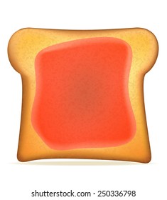 Toast Jelly Illustration Isolated On White Stock Illustration 268389011 ...