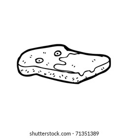 Jam Spread Toast Cartoon Stock Vector (Royalty Free) 72637945 ...