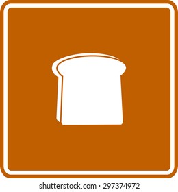 Toasted Bread Slice Sign Stock Vector (Royalty Free) 297374972 ...