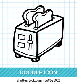 Toaster Color Doodle Stock Vector (Royalty Free) 369621926 | Shutterstock