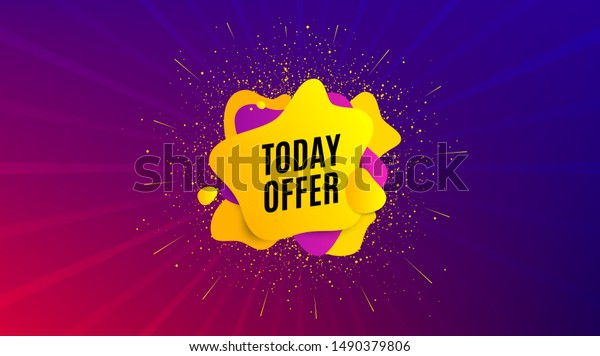 Today Offer Symbol Dynamic Text Shape Stock Vector (Royalty Free ...