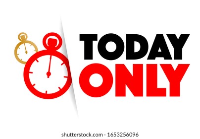 Today Only Label On White Background Stock Vector (Royalty Free) 1653256096