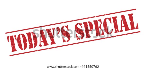 Todays Special Vector Stamp On White Stock Vector (Royalty Free) 441550762