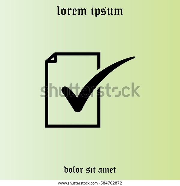 Todo Icon Stock Vector (Royalty Free) 584702872